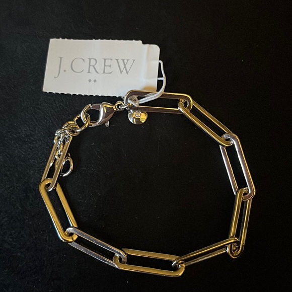 J. Crew | Jewelry | Nwt Jcrew Paperclip Link Bracelet | Poshmark